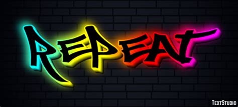 Repeat Text Effect And Logo Design Word