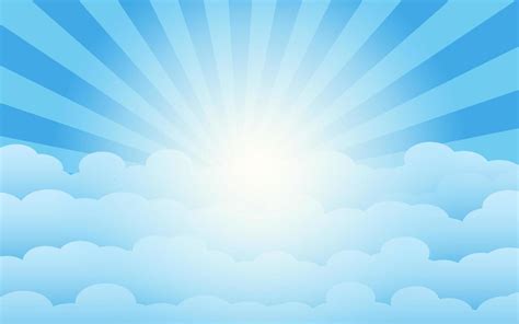 Blue Sky With Clouds And Sun Free Cheerful Sunny Sky Image Download