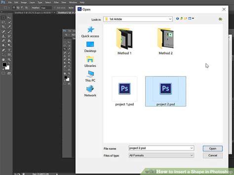 How To Insert A Shape In Photoshop 9 Steps With Pictures