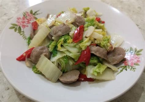Resep Tumis Sawi Putih Bakso Oleh Asni Alamsyah Cookpad