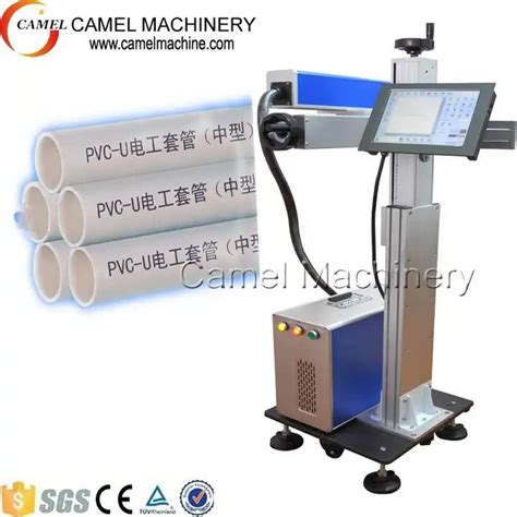 Fiber Co Uv Flying Laser Marking Machine For Pvc Pipe Plastic Profile