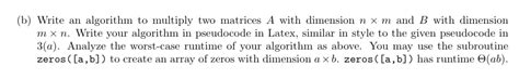 Solved 3 Analyze The Worst Case Running Time For Each Of