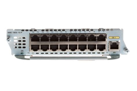 Cisco EtherSwitch Module 16 X 10 100Base T Ports NME 16ES 1G P