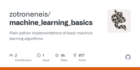 github zotroneneis machine learning basics plain python