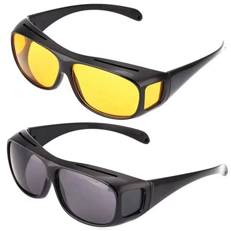 Night Driving Glasses Hd Anti Glare Vision Polarized Yellow Lens Tinted