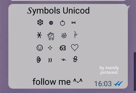 symbols unicode pad