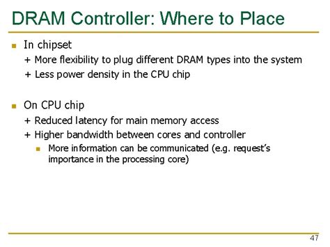 Computer Architecture Lecture 5 Dram Operation Memory Control