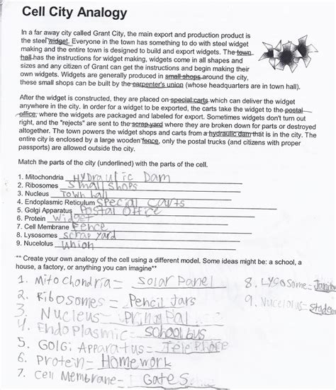 Cell Analogies Cellular Biology Learn More About Cells