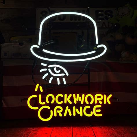 アメリカン ネオンサイン 住宅設備 屋外照明 Clockwork Orange 53x40cm 時計じかけのオレンジ ムービー 映画 飲食