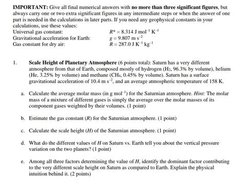 solved important give all final numerical answers with no