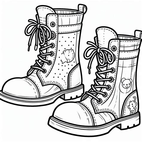 Desenhos De Botas Para Colorir Pintar E Imprimir Coloririnfo