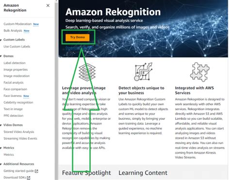guided lab automating image analysis with amazon rekognition
