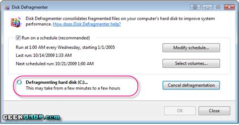 How To Defrag In Windows Vista Win Etc Defragmenting