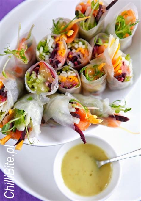 ChilliBite Pl Motywuje Do Gotowania Wiosenne Surowe Krokieciki Spring Spring Rolls Raw