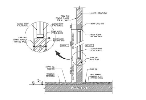 Detail Window Framing Section