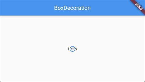 Flutter Boxdecoration
