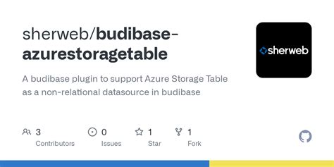 Github Sherweb Budibase Azurestoragetable A Budibase Plugin To Support Azure Storage Table As