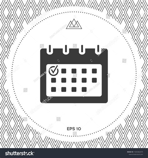 Calendar Check Mark Icon Stock Vector Royalty Free Shutterstock