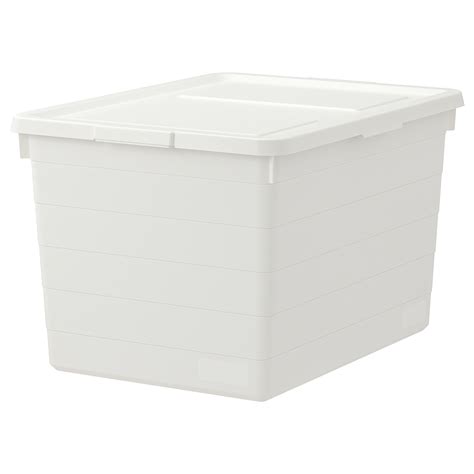 Sockerbit Kutija S Poklopcem Bijela 38x51x30 Cm Ikea