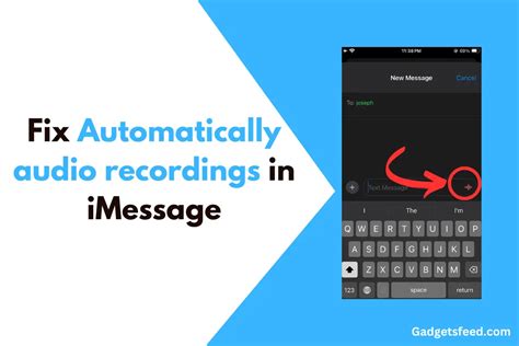 Fix Automatically Audio Recordings In Imessage