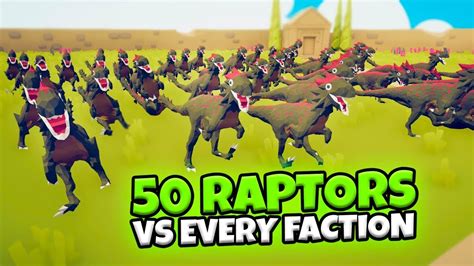 50 Raptors Vs Every Faction Tabs New Secret Unit Youtube