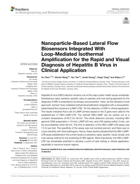 Pdf Nanoparticle Based Lateral Flow Biosensors Integrated With Loop Mediated Isothermal