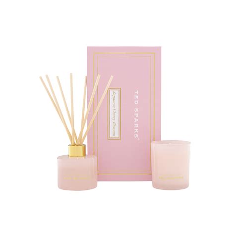 Ted Sparks Candle And Diffuser T Set M Japanese Cherry Blossom