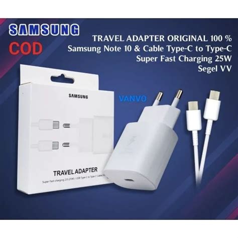 Jual Charger Smsung Type C Watt Original Charger Smsung Fast Charging Watt Shopee
