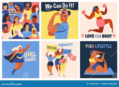 国际妇女日 我们可以做它海报 坚强的女孩 女性力量，妇女权利，抗议，女权主义的标志 向量例证 插画 包括有 例证 礼品 135013981