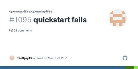 quickstart fails · issue 1095 · openmaptiles openmaptiles · github