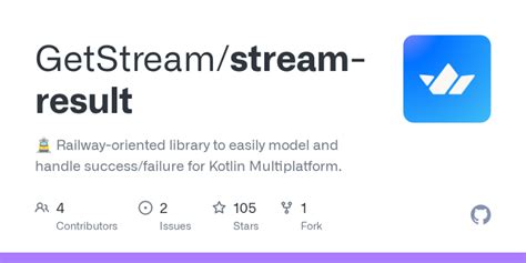 Github Getstreamstream Result 🚊 Railway Oriented Library To Easily Model And Handle Success
