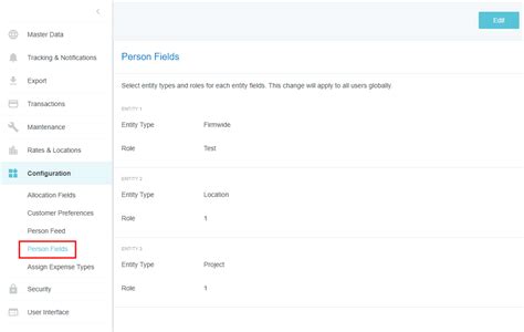Person Fields Admin Screen Chrome River Help Center