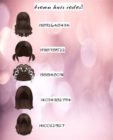 Roblox Codes Roblox Roblox Code Clothes Y2k Fit Short Brown Hair Custom Decals Brunette