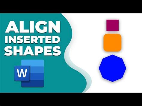 How To Align Inserted Shapes In Word The Graphic Home