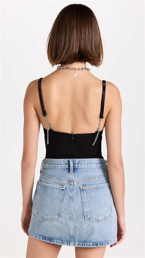 Area Crystal Embellished Bodysuit Shopbop