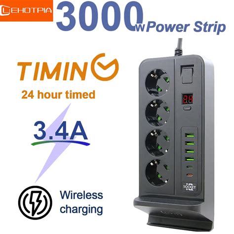 Girier 스마트 플러그 Eu 스마트 소켓 전원 모니터 타이머 기능 알렉사 구글 홈 호환 20a 4200w