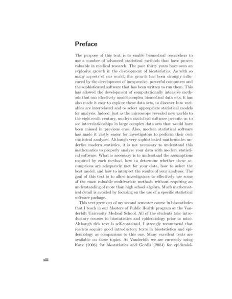 preface vanderbilt biostatistics wiki