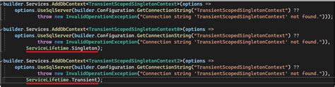 Dbcontext Register And Lifetime