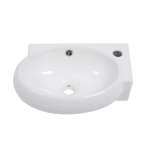 Sarlai 165 In W X 11 D X 57 H White Porcelain Ceramic Oval Wall