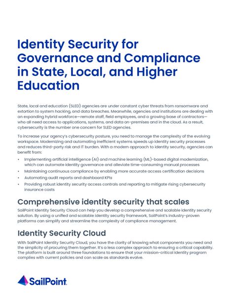 Identity Security In State And Local Government