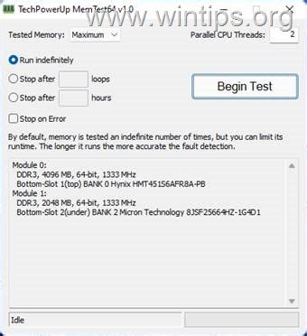 How To Stress Test CPU RAM And GPU On Your PC WinTips Org