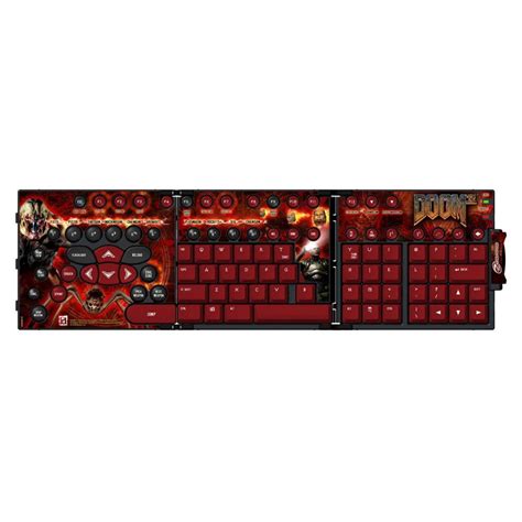 Doom 3 Zboard Limited Edition Gaming Keyboard Keyset Used คีย์บอร์ด