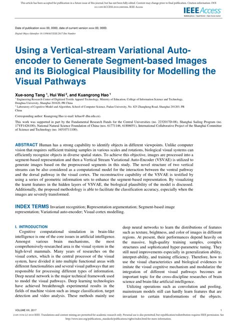 PDF Using A Vertical Stream Variational Auto Encoder To Generate
