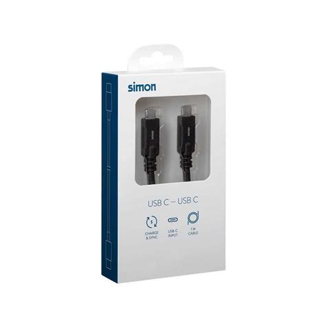 USB 3 1C USB C Cable 1m Black Simon Rehabilitaweb