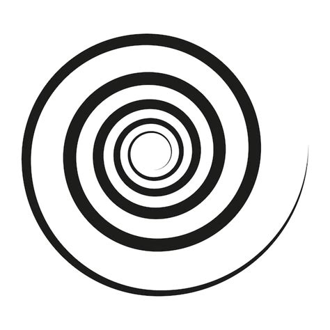 Icône En Spirale Dans Le Style Dart En Ligne Art Fractal élément De