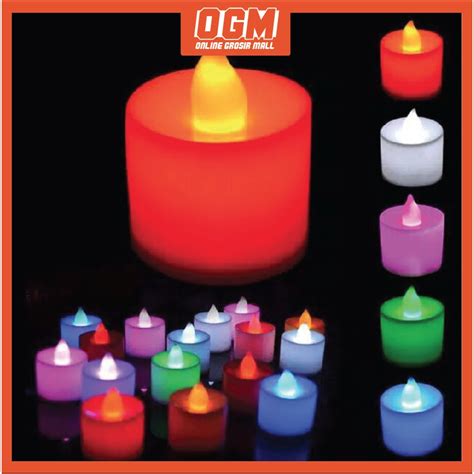 1 KG 100PCS Lampu Lilin Elektrik Led Mini Candle Bulat Hias Kamar Tidur Light Murah Electric