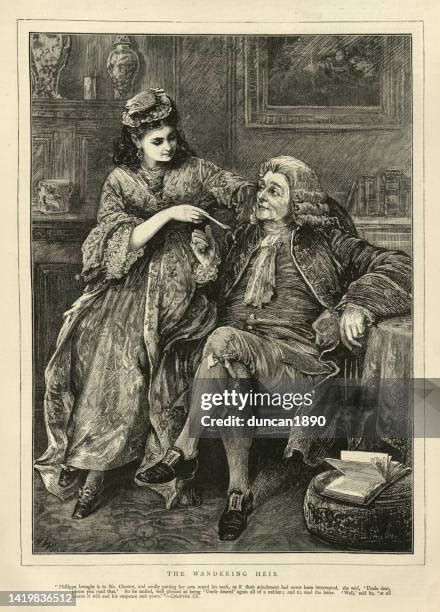 Niece Passing A Letter To Her Rich Uncle 18th Century High Res Vector