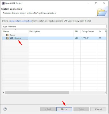 SAP ABAP Central Eclipse ADT SAP NetWeaver AS ABAP Developer Edition Connection
