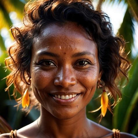 Premium Photo Cocos Islands Keeling Islands Woman From Cocos Islands