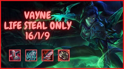Vayne Adc But All I Need Is Life Steal League Of Legends Patch 12 22